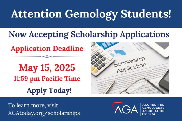 Accredited Gemologists Association Opens Applications for the 2025 AGA Gemological Scholarship ...